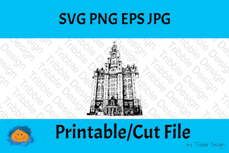 Liverpool Liver Building SVG, Architecture Svg, Decal, Cut Files ...