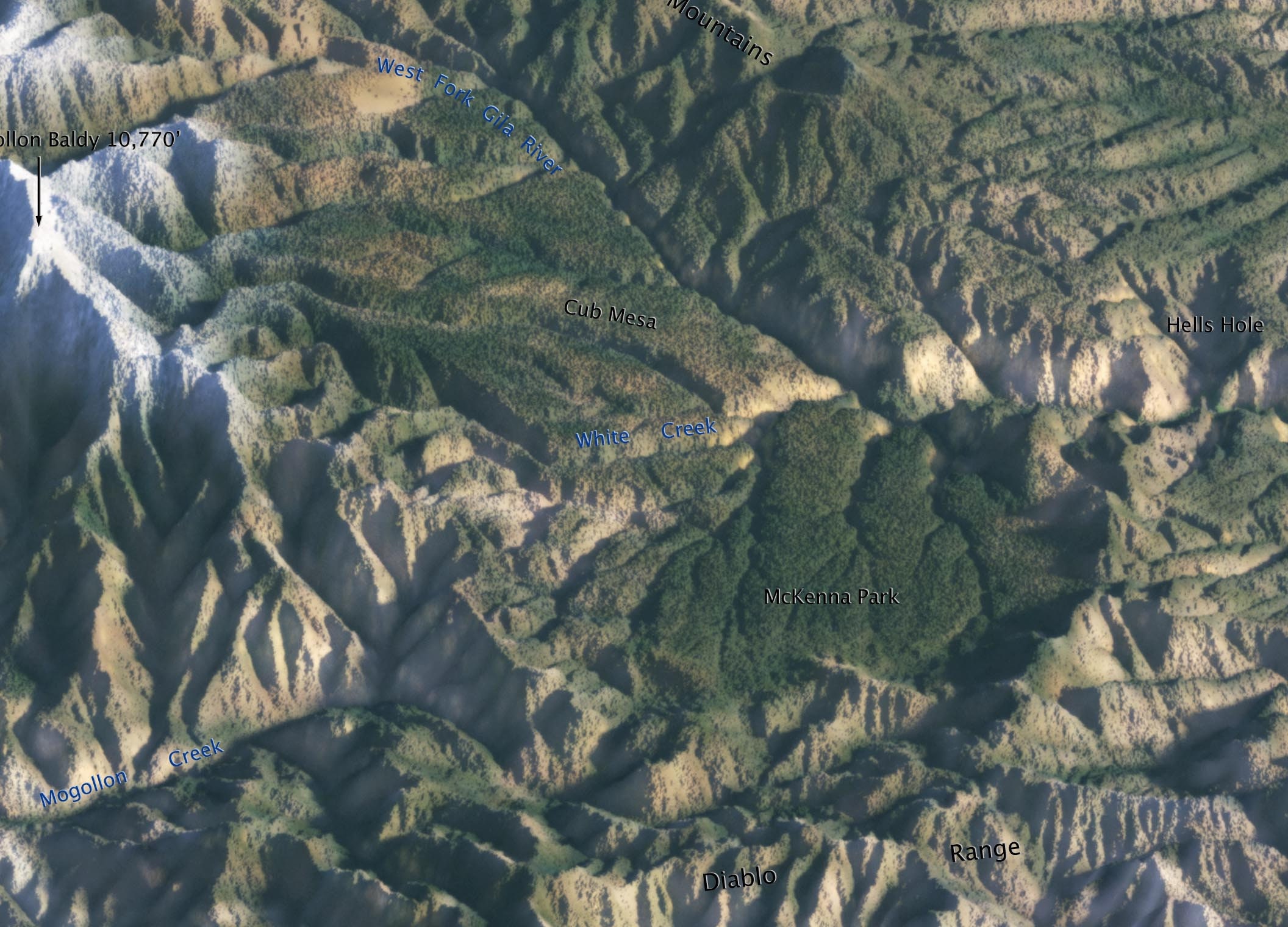 Gila Wilderness Poster Print - Etsy