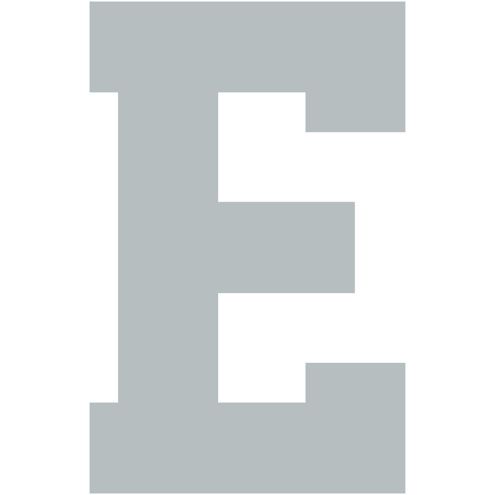 Varsity Letter E Decal Sticker Vinyl Window Laptop College Athletic ...