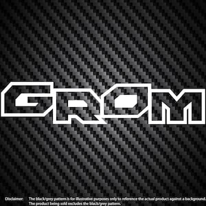Grom Logo Vinyl Decal Car Window Bumper Sticker Select Color/size - Etsy