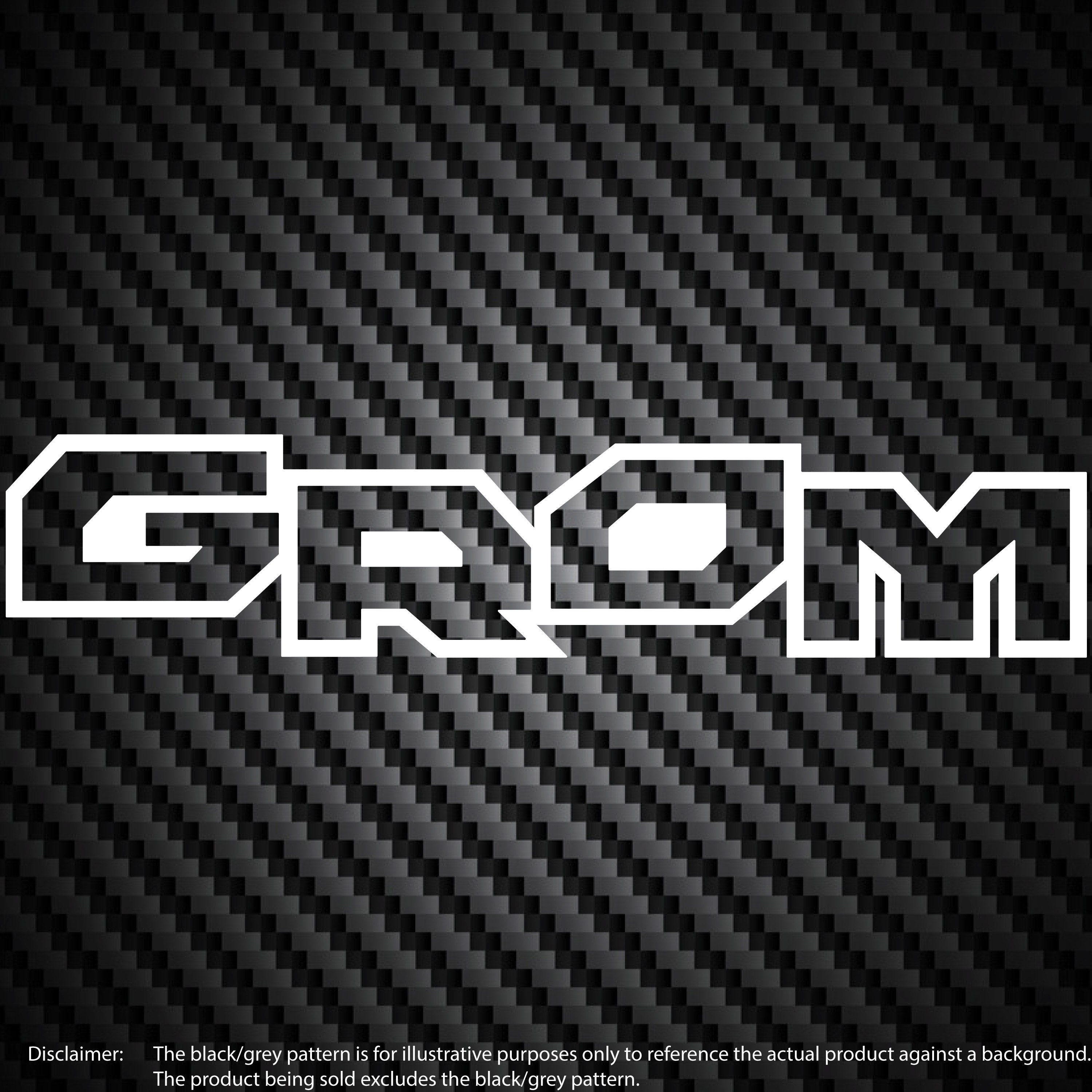 Grom Logo Vinyl Decal Car Window Bumper Sticker Select - Etsy UK