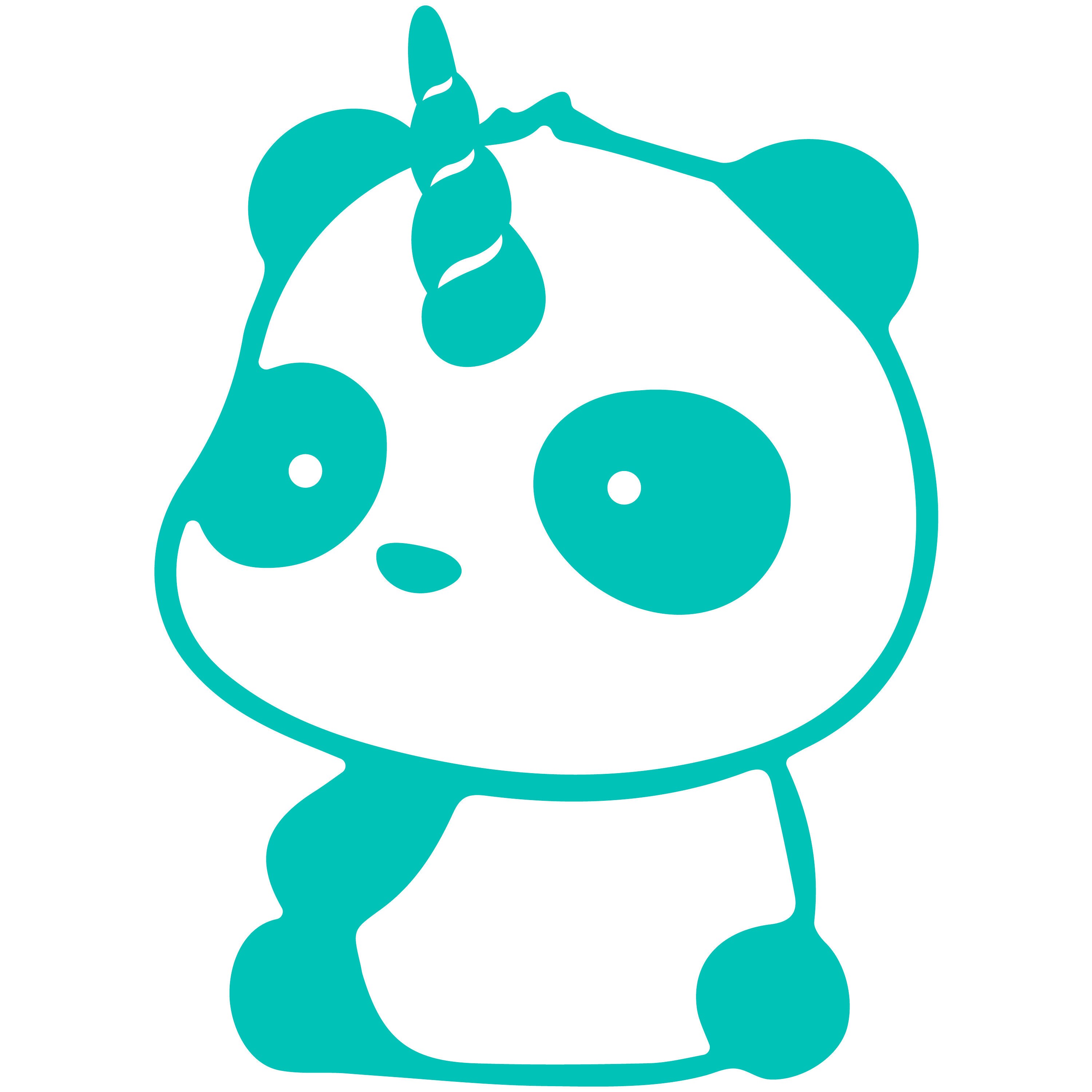 Pandacorn Sitting Vinyl Decal Car Window Bumper Sticker Funny - Etsy