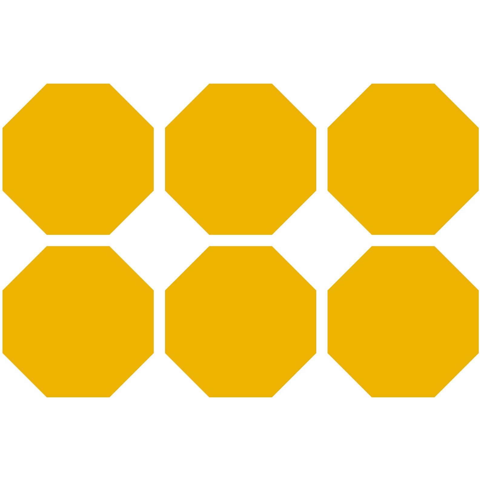 Octagon Octagons Pack Set Vinyl Decal Car Window Bumper - Etsy