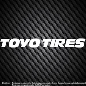 Toyo Tires Logo Vinyl Decal Car Window Bumper Sticker Truck Race ...