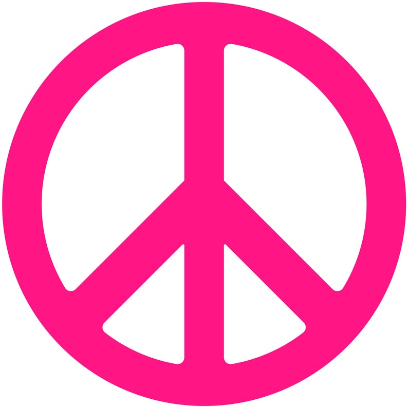 Peace Sign Vinyl Decal Car Window Bumper Sticker | Etsy