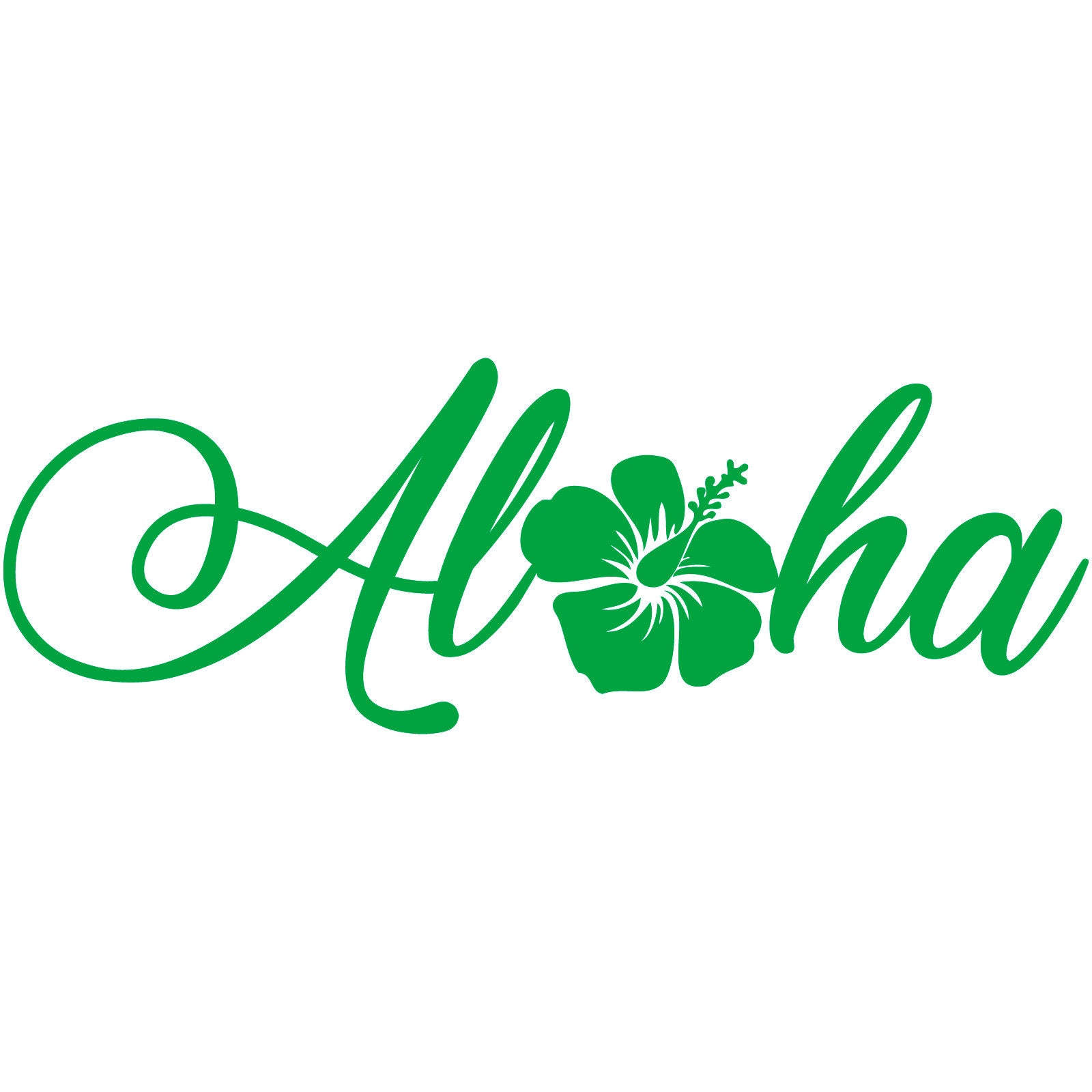 Aloha Hibiscus Vinyl Decal Sticker Car Window Bumper Laptop - Etsy