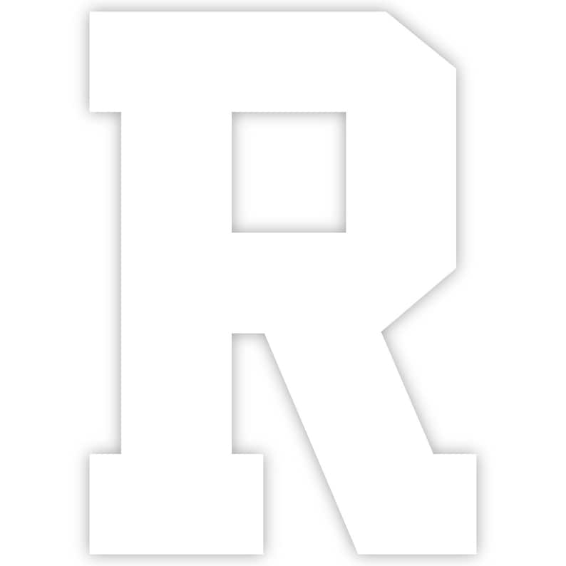 Varsity Letter R Decal Sticker Vinyl Window Laptop College | Etsy