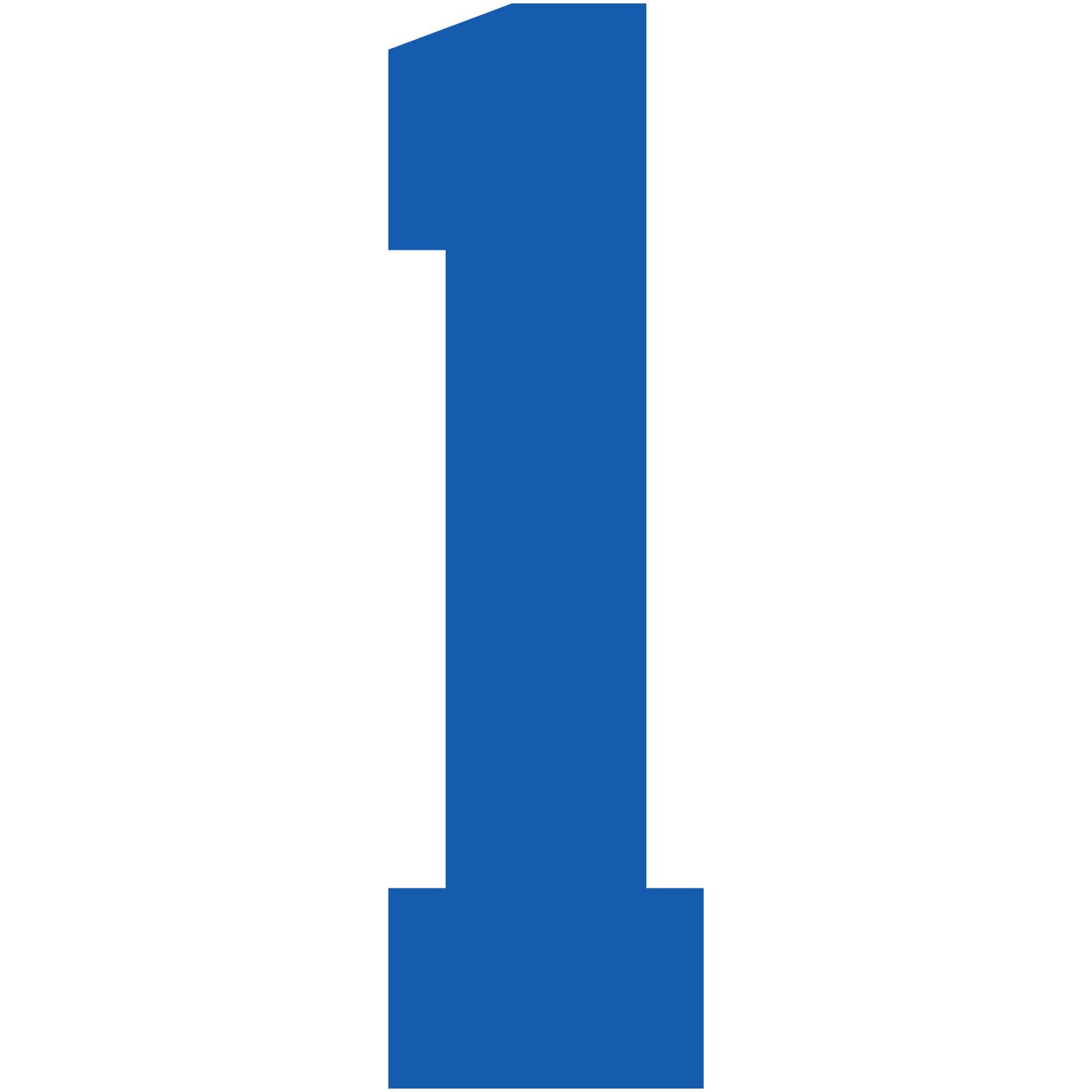 Varsity Number 1 Decal Sticker Vinyl Window Laptop College Athletic ...