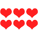 Heart Shape Pack Set Vinyl Decal Car Window Bumper Sticker Twinkle ...