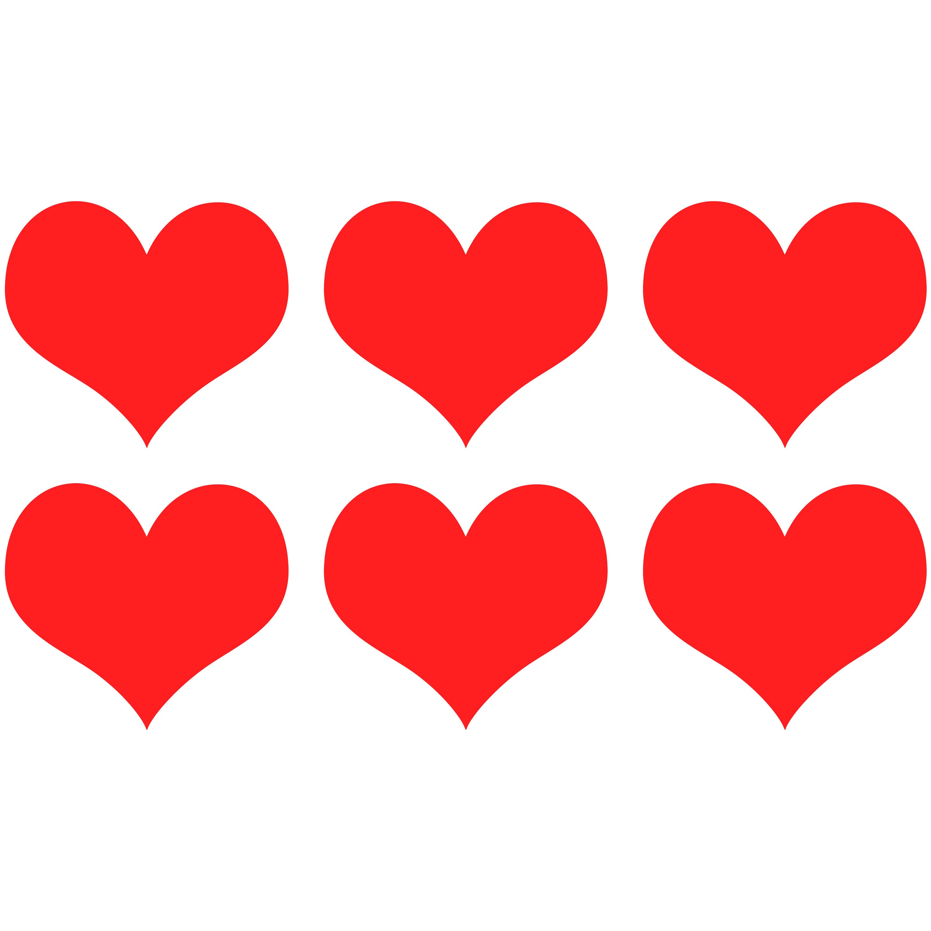 Heart Shape Pack Set Vinyl Decal Car Window Bumper Sticker Twinkle ...