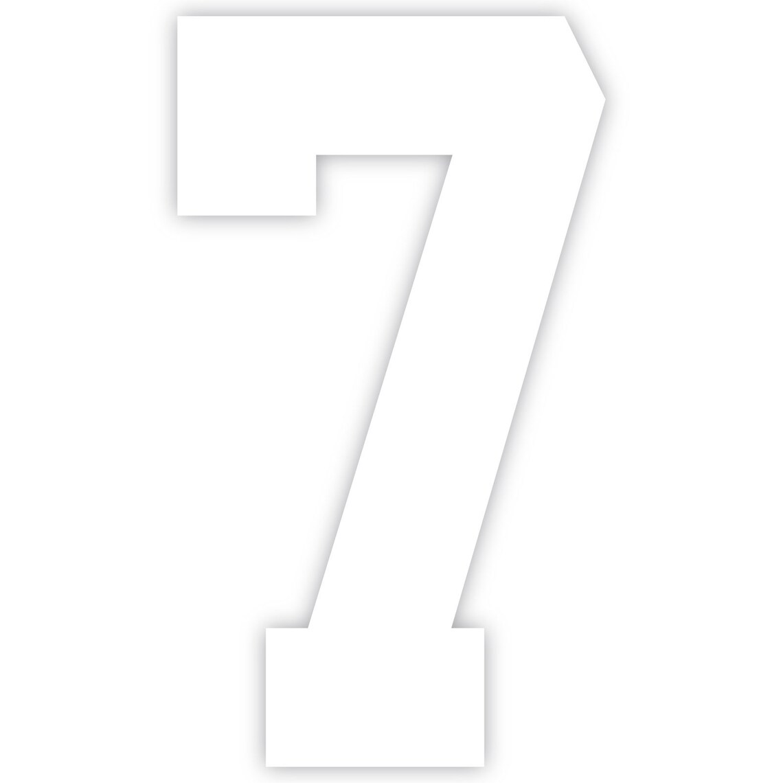 Varsity Number 7 Decal Sticker Vinyl Window Laptop College Athletic ...