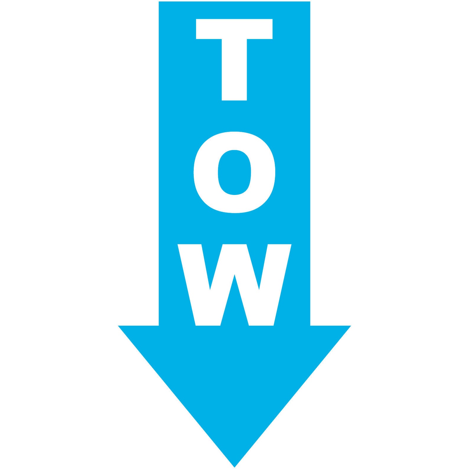 Tow Hook Arrow Down Vinyl Decal Car Window Bumper Sticker Euro JDM Race ...