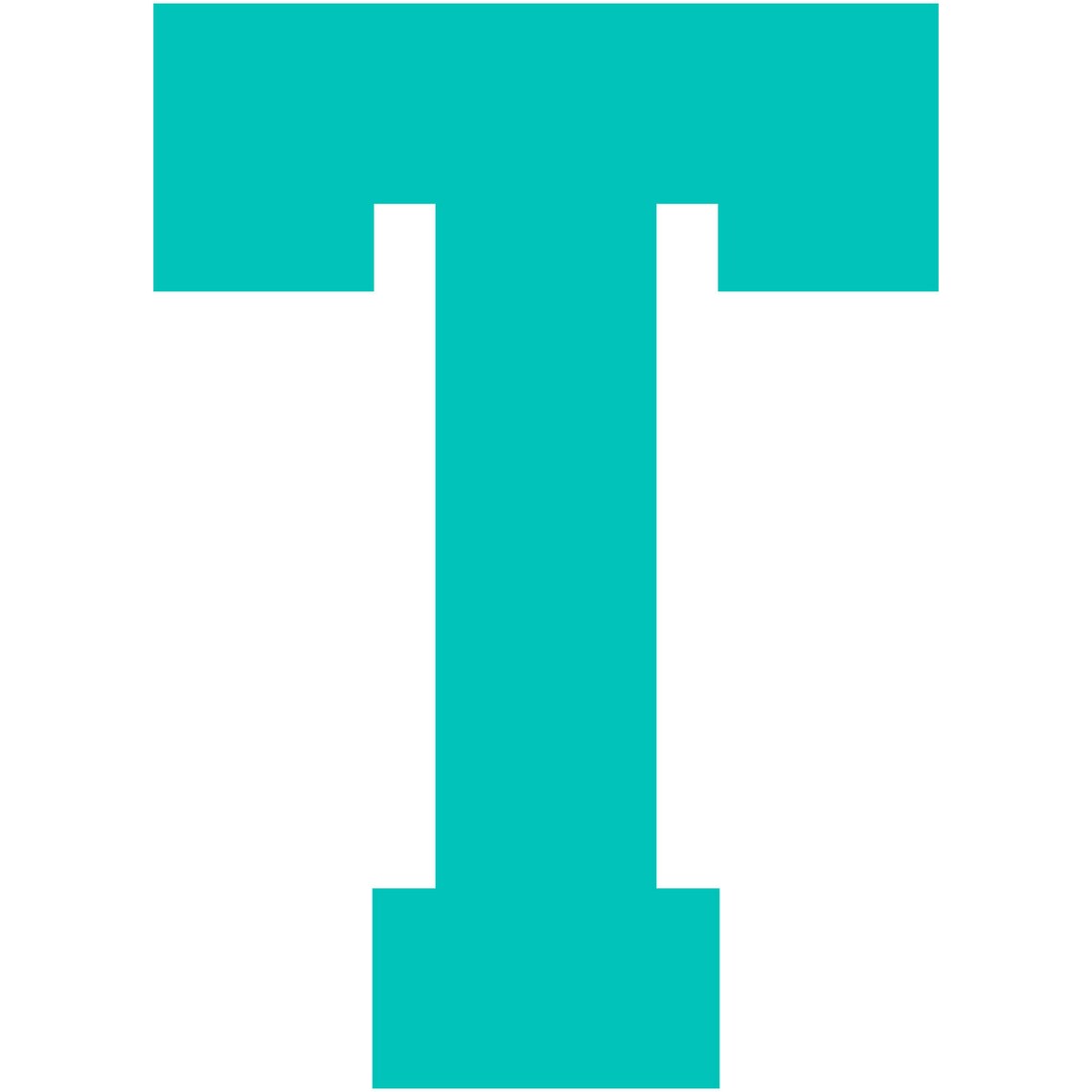 Varsity Letter T Decal Sticker Vinyl Window Laptop College Athletic ...