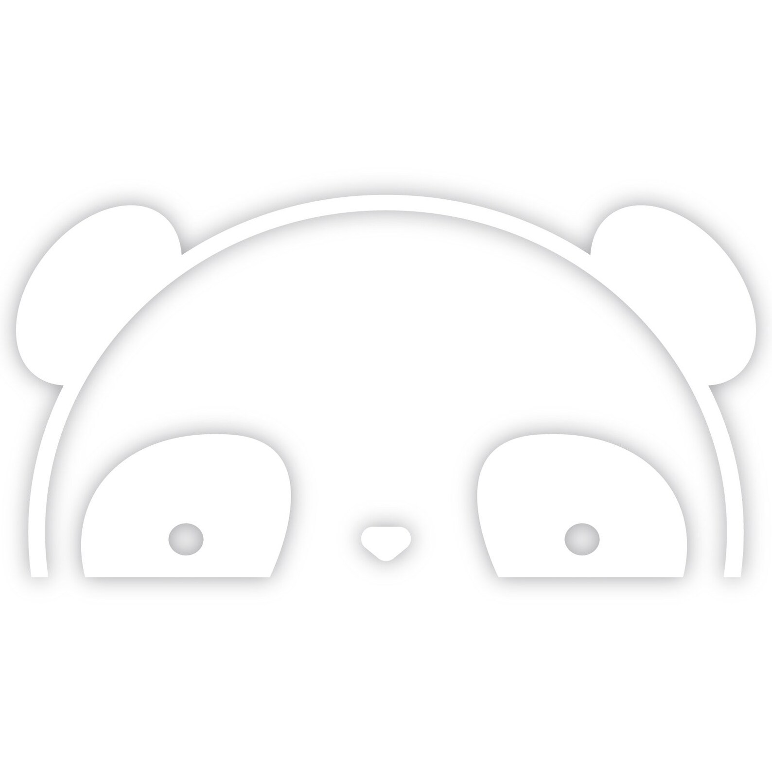 Panda Peeking Vinyl Decal Car Window Bumper Sticker Funny Cute Pandas ...
