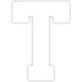 Varsity Letter T Decal Sticker Vinyl Window Laptop College Athletic ...
