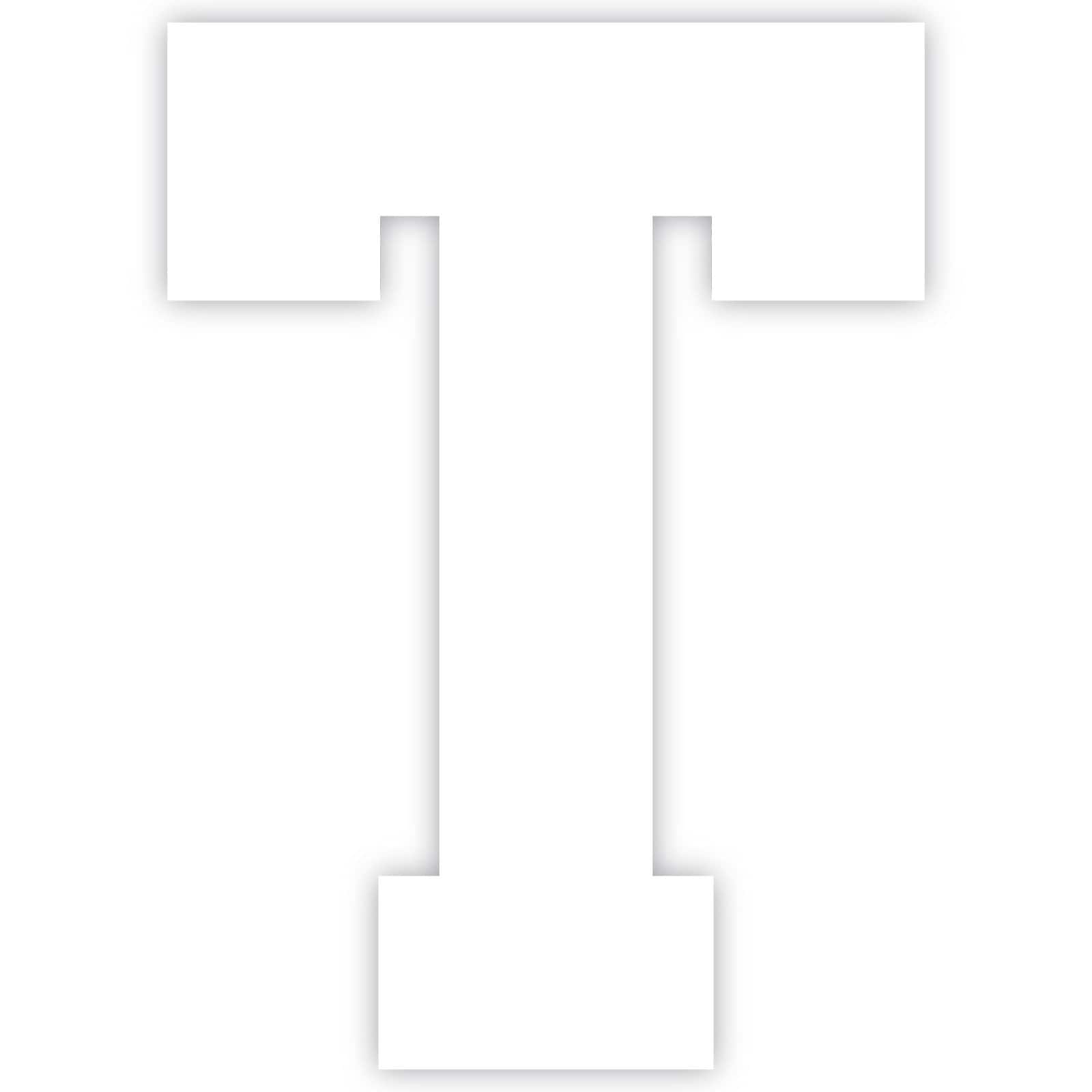 Varsity Letter T Decal Sticker Vinyl Window Laptop College Athletic ...
