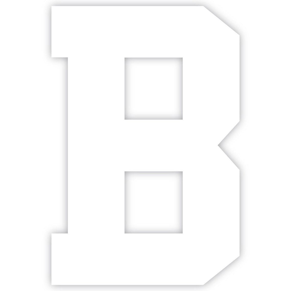 Varsity Letter B Decal Sticker Vinyl Window Laptop College - Etsy