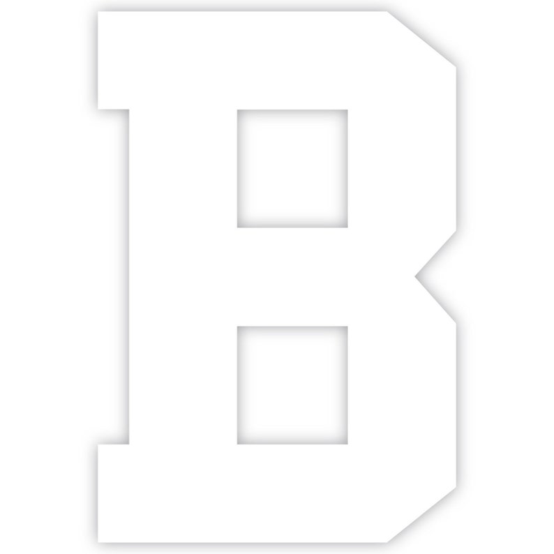 Varsity Letter B Decal Sticker Vinyl Window Laptop College - Etsy