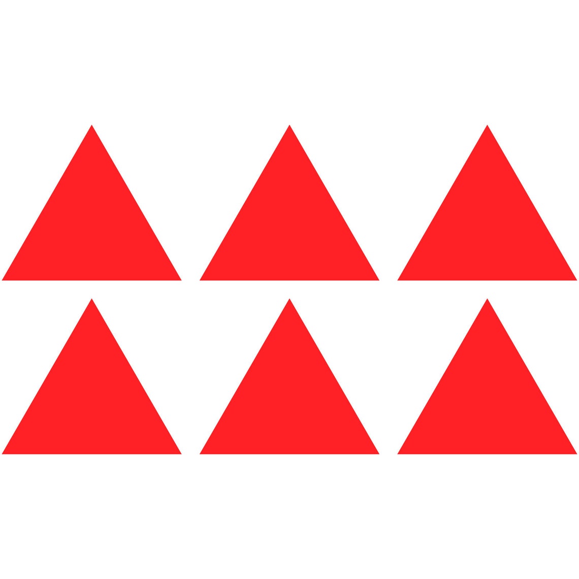 Triangle Triangles Pack Set Vinyl Decal Car Window Bumper | Etsy