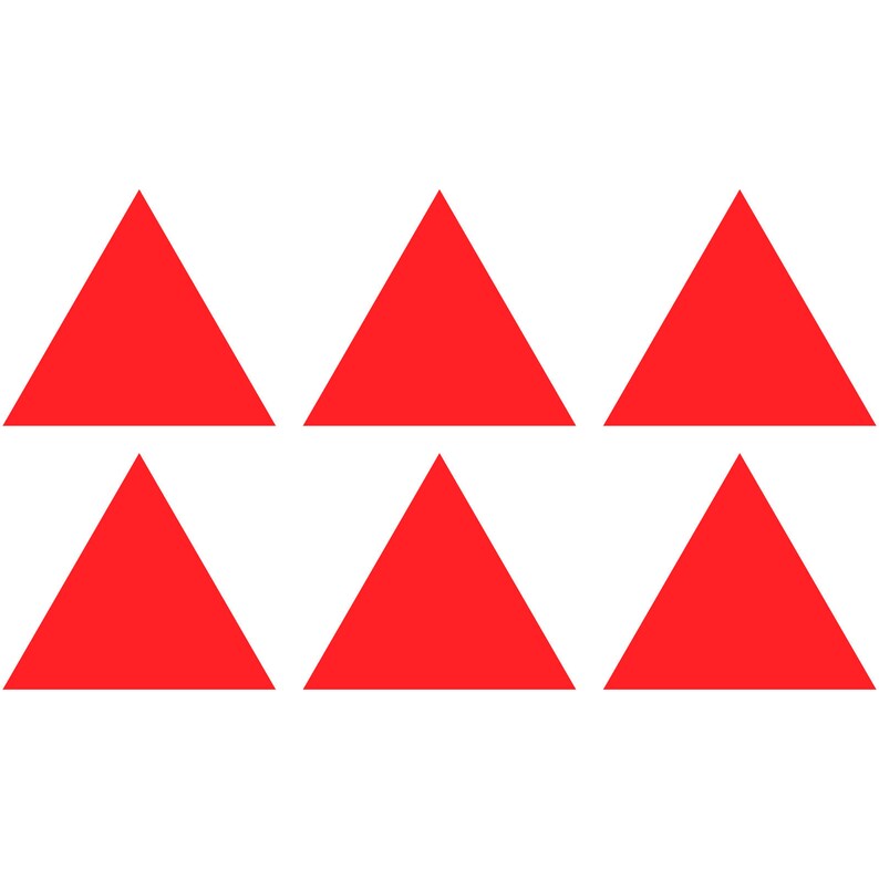 Triangle Triangles Pack Set Vinyl Decal Car Window Bumper Sticker ...