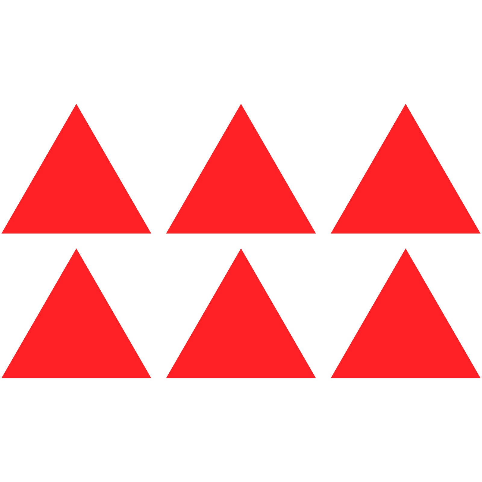 Triangle Triangles Pack Set Vinyl Decal Car Window Bumper Sticker ...