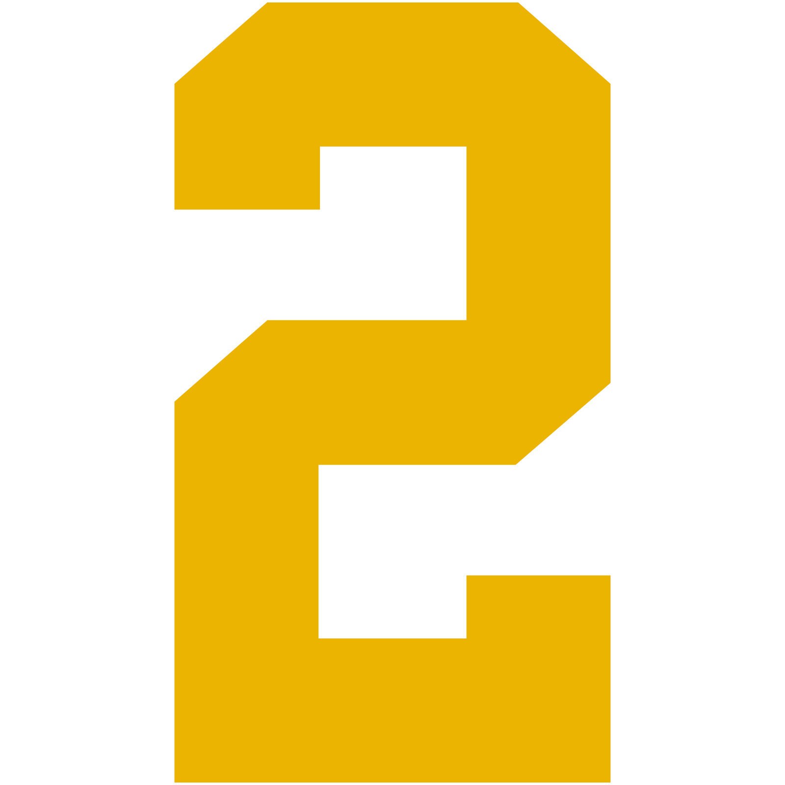 Varsity Number 2 Decal Sticker Vinyl Window Laptop College - Etsy