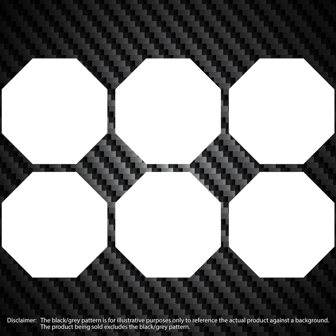 Octagon Octagons Pack Set Vinyl Decal Car Window Bumper - Etsy