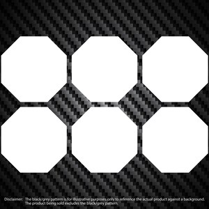 Octagon Octagons Pack Set Vinyl Decal Car Window Bumper Sticker Shapes ...