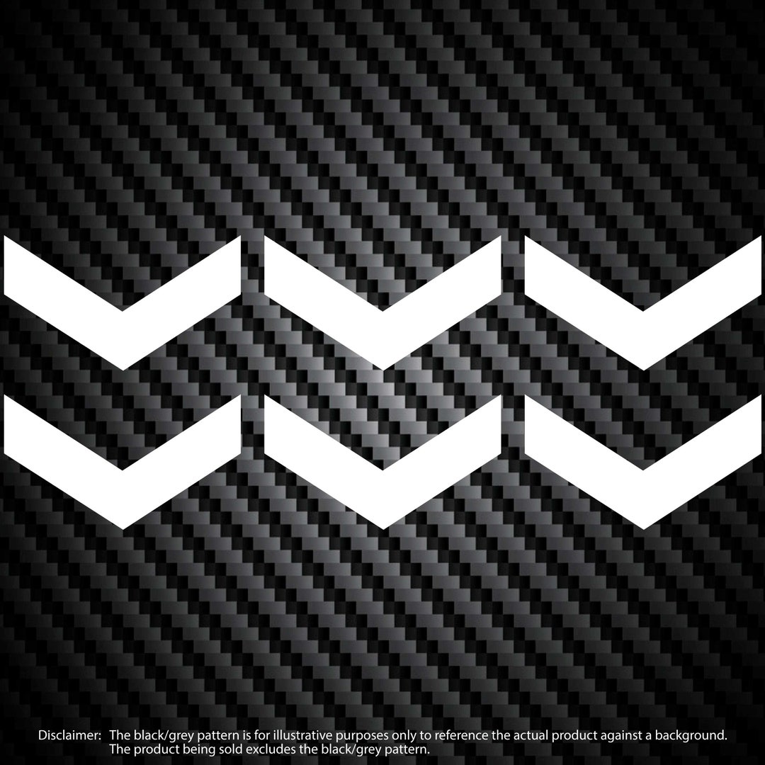 Chevron Chevrons Pack Set Vinyl Decal Car Window Bumper Sticker Shapes ...