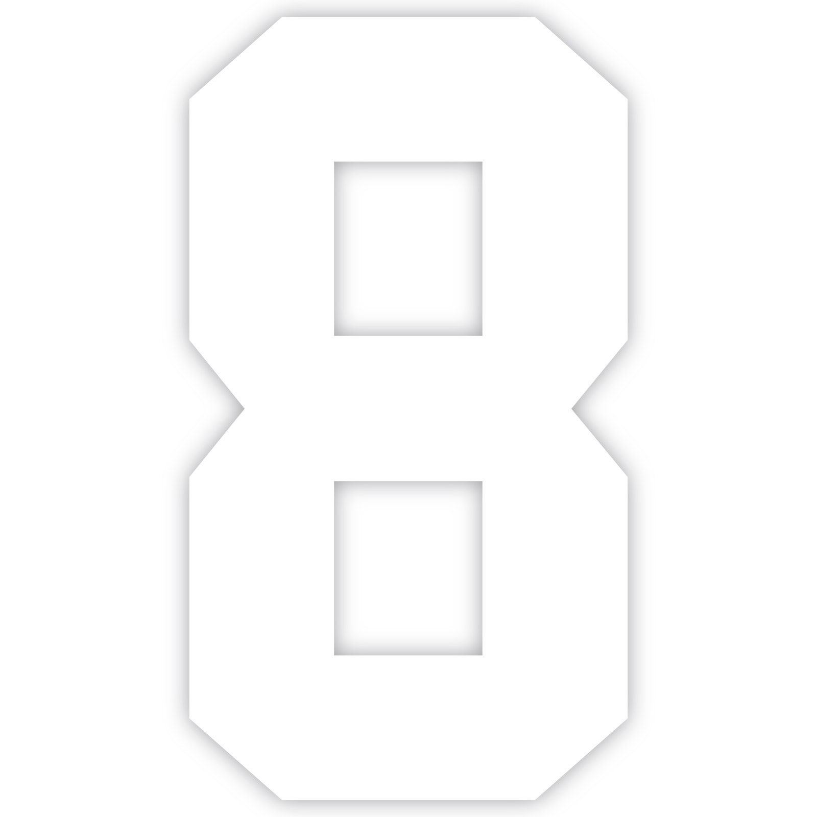 Varsity Number 8 Decal Sticker Vinyl Window Laptop College | Etsy