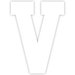 Varsity Letter V Decal Sticker Vinyl Window Laptop College Athletic ...