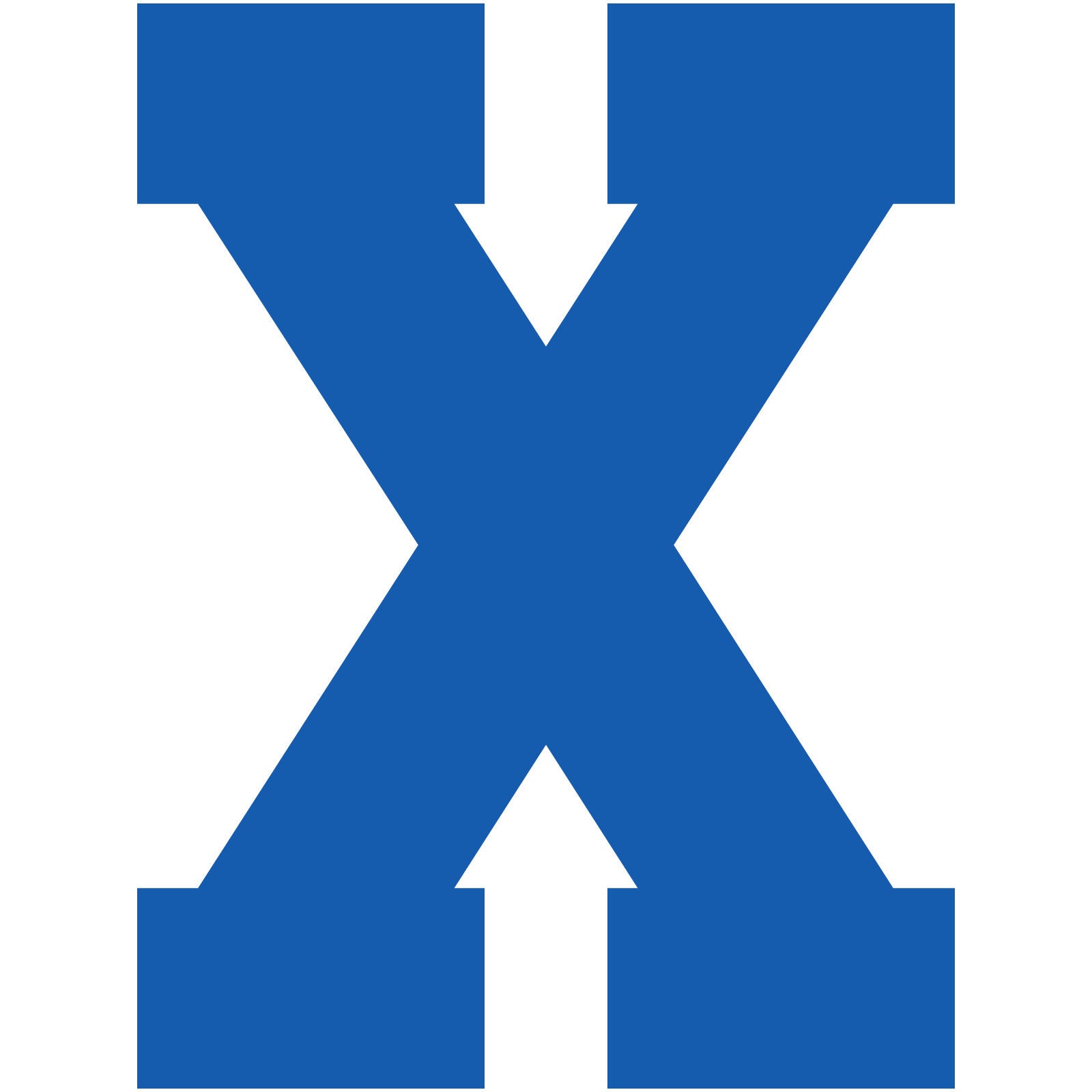 Varsity Letter X Decal Sticker Vinyl Window Laptop College - Etsy