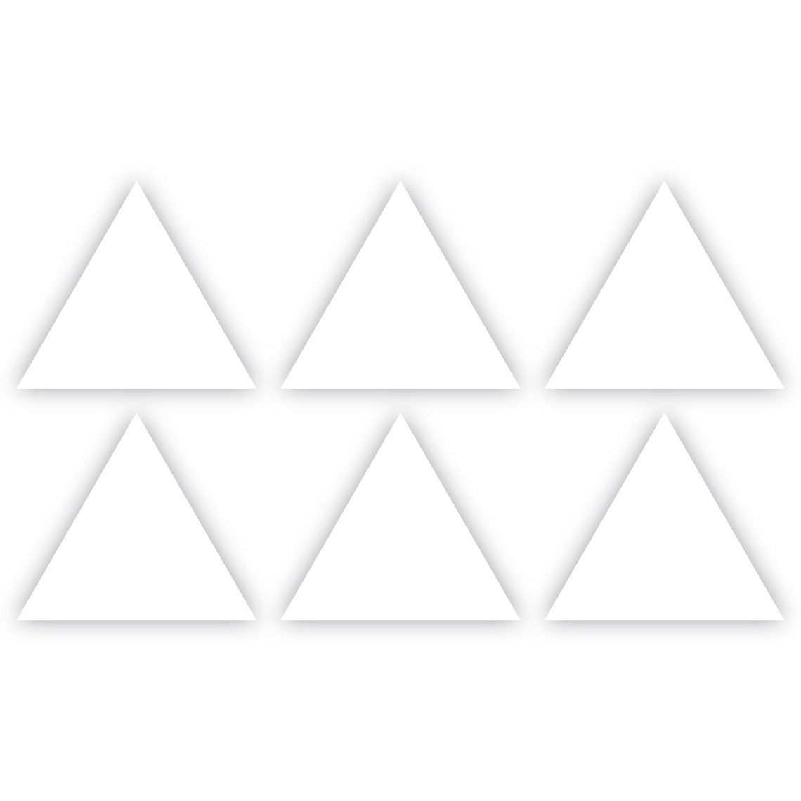 Triangle Triangles Pack Set Vinyl Decal Car Window Bumper | Etsy