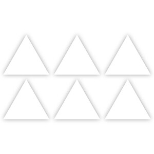 Triangle Triangles Pack Set Vinyl Decal Car Window Bumper Sticker ...