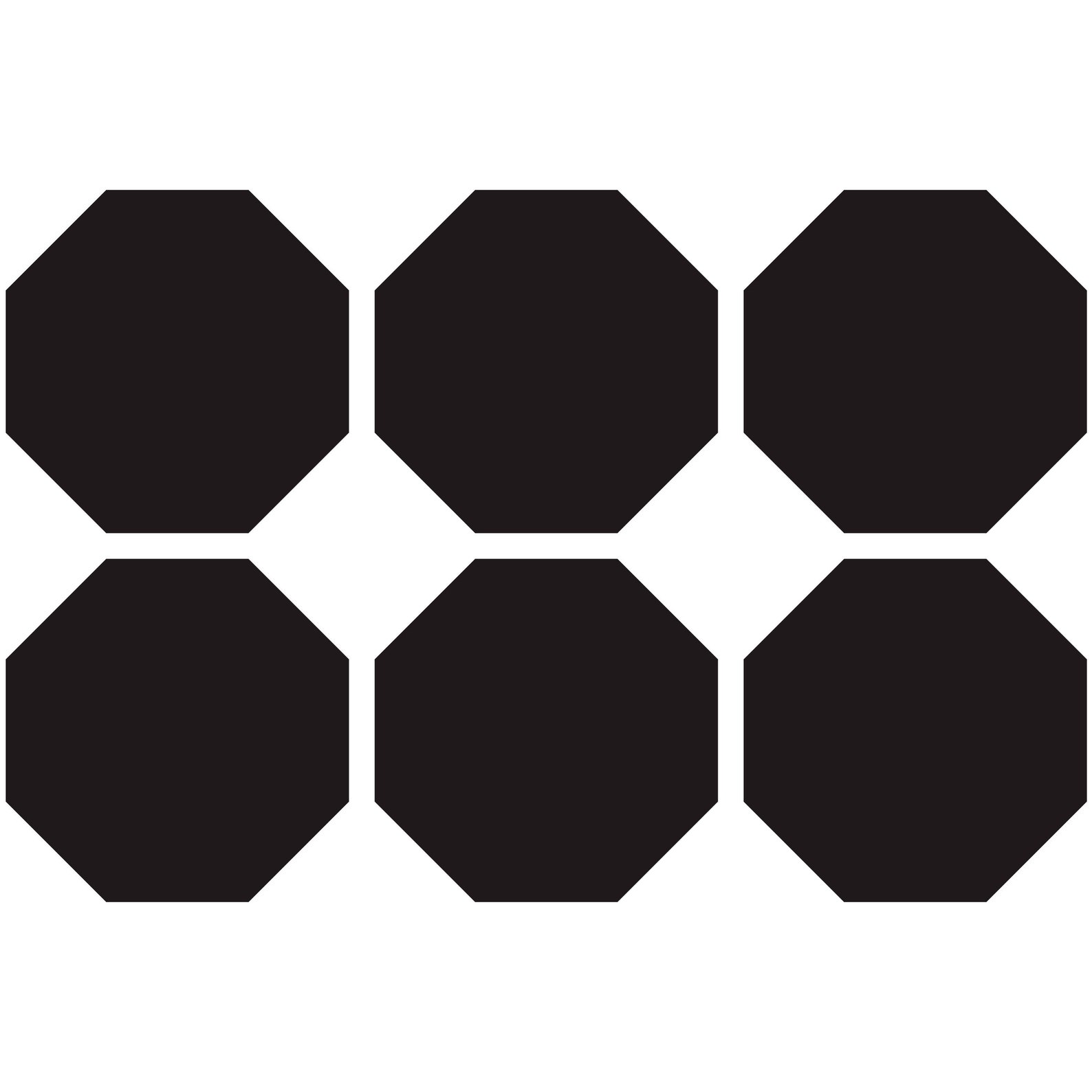 Octagon Octagons Pack Set Vinyl Decal Car Window Bumper - Etsy