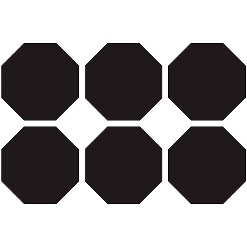 Octagon Octagons Pack Set Vinyl Decal Car Window Bumper - Etsy