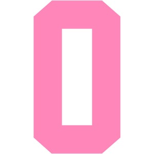 Varsity Number 0 Decal Sticker Vinyl Window Laptop College Athletic ...