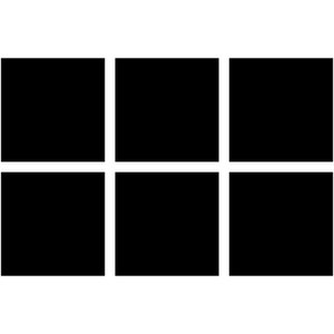 Square Squares Pack Set Vinyl Decal Car Window Bumper Sticker Shapes ...