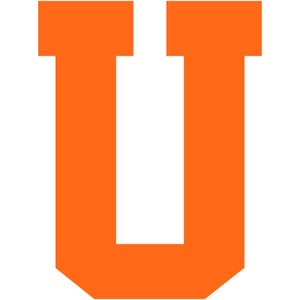 Varsity Letter U Decal Sticker Vinyl Window Laptop College Athletic ...