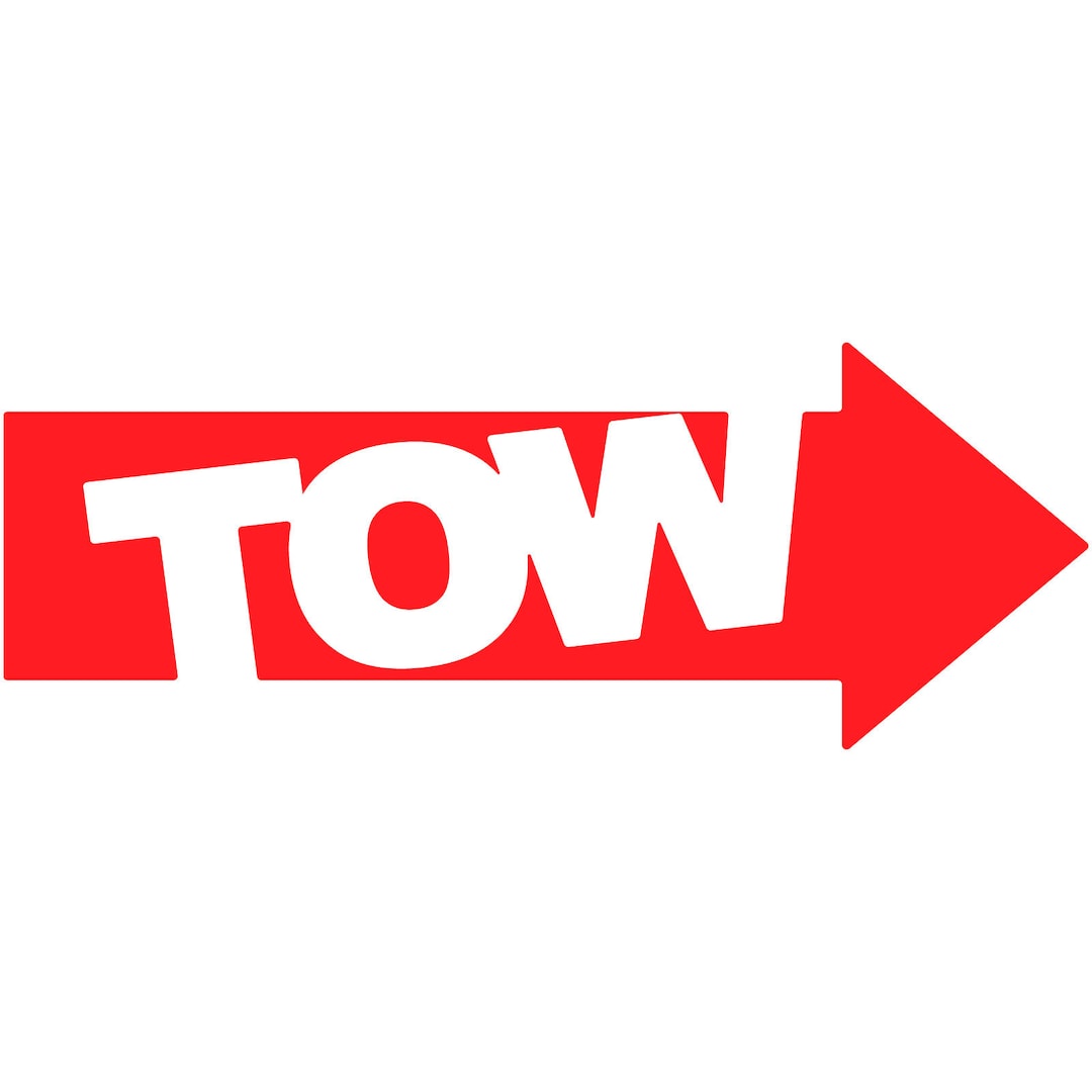 Tow Hook Arrow Right Vinyl Decal Car Window Bumper Sticker Euro JDM ...
