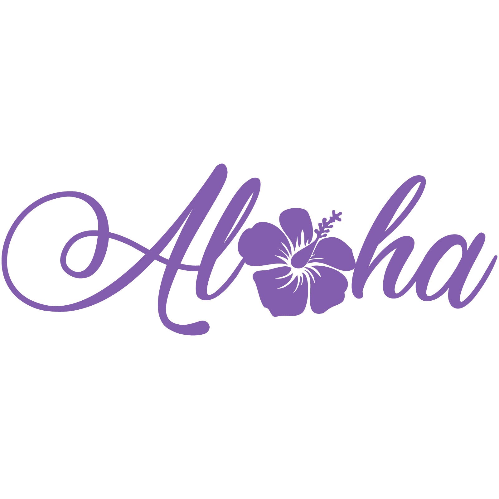 Aloha Hibiscus Vinyl Decal Sticker Car Window Bumper Laptop - Etsy