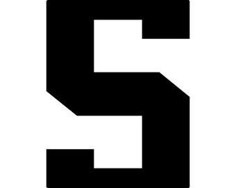 Varsity Letter N Decal Sticker Vinyl Window Laptop College | Etsy