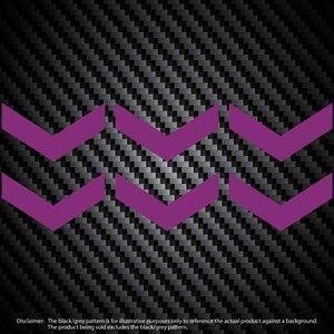 Chevron Chevrons Pack Set Vinyl Decal Car Window Bumper Sticker Shapes ...