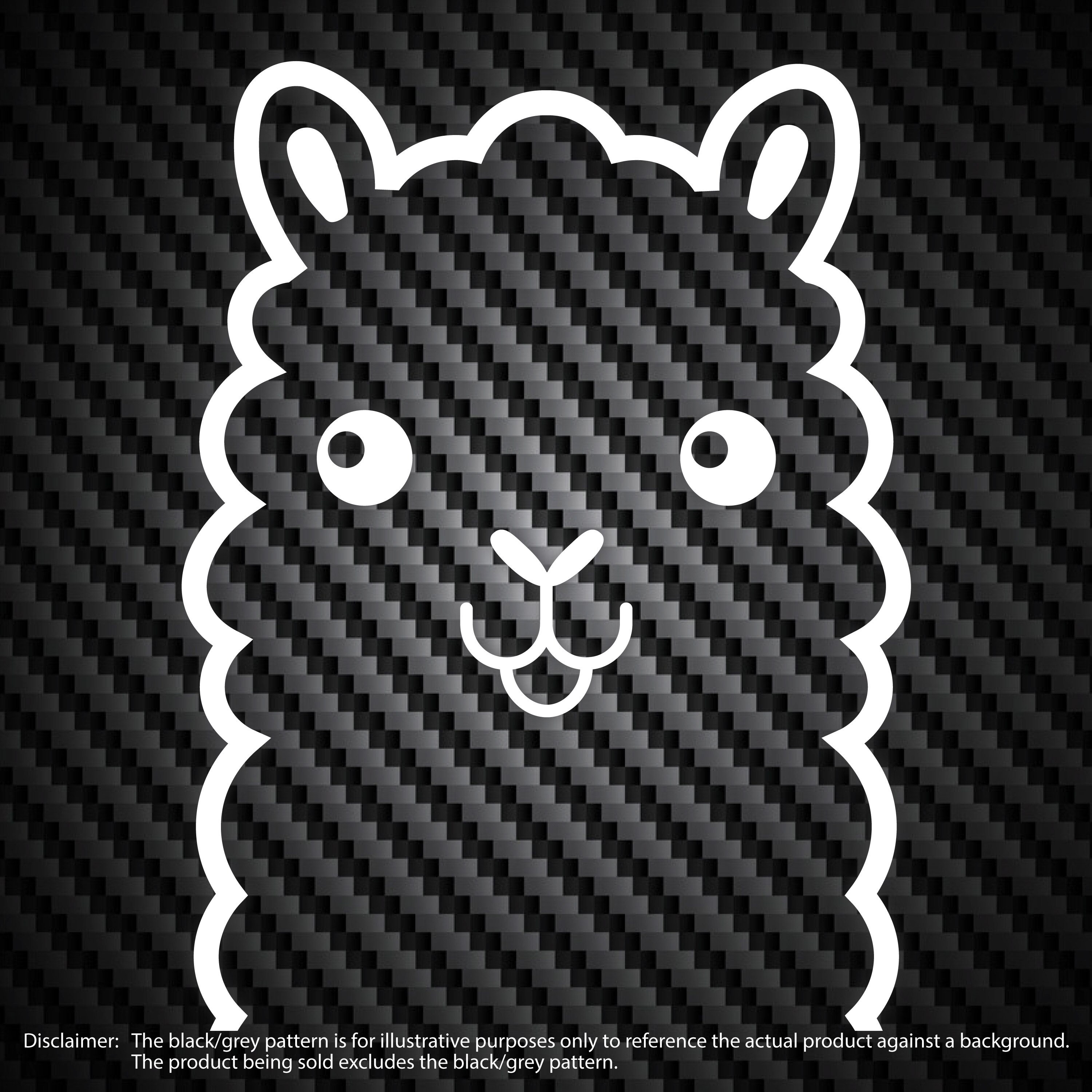 Llama Peeking Vinyl Decal Car Window Bumper Sticker Funny Cute - Etsy ...