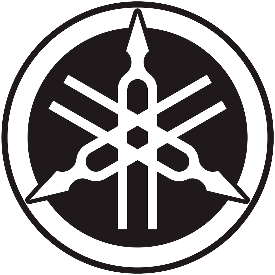 Yamaha Circle Logo Vinyl Decal Car Window Bumper Sticker Select Color ...