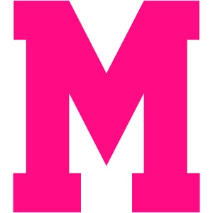 Varsity Letter M Decal Sticker Vinyl Window Laptop College Athletic ...