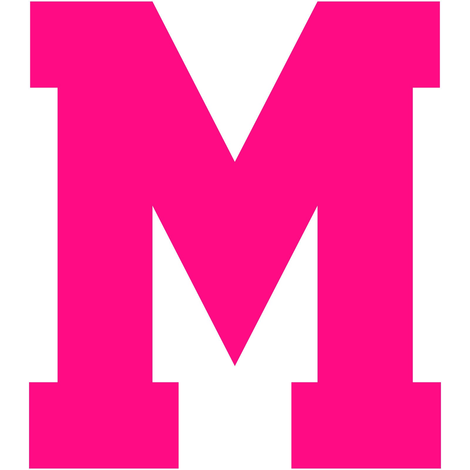 Varsity Letter M Decal Sticker Vinyl Window Laptop College | Etsy