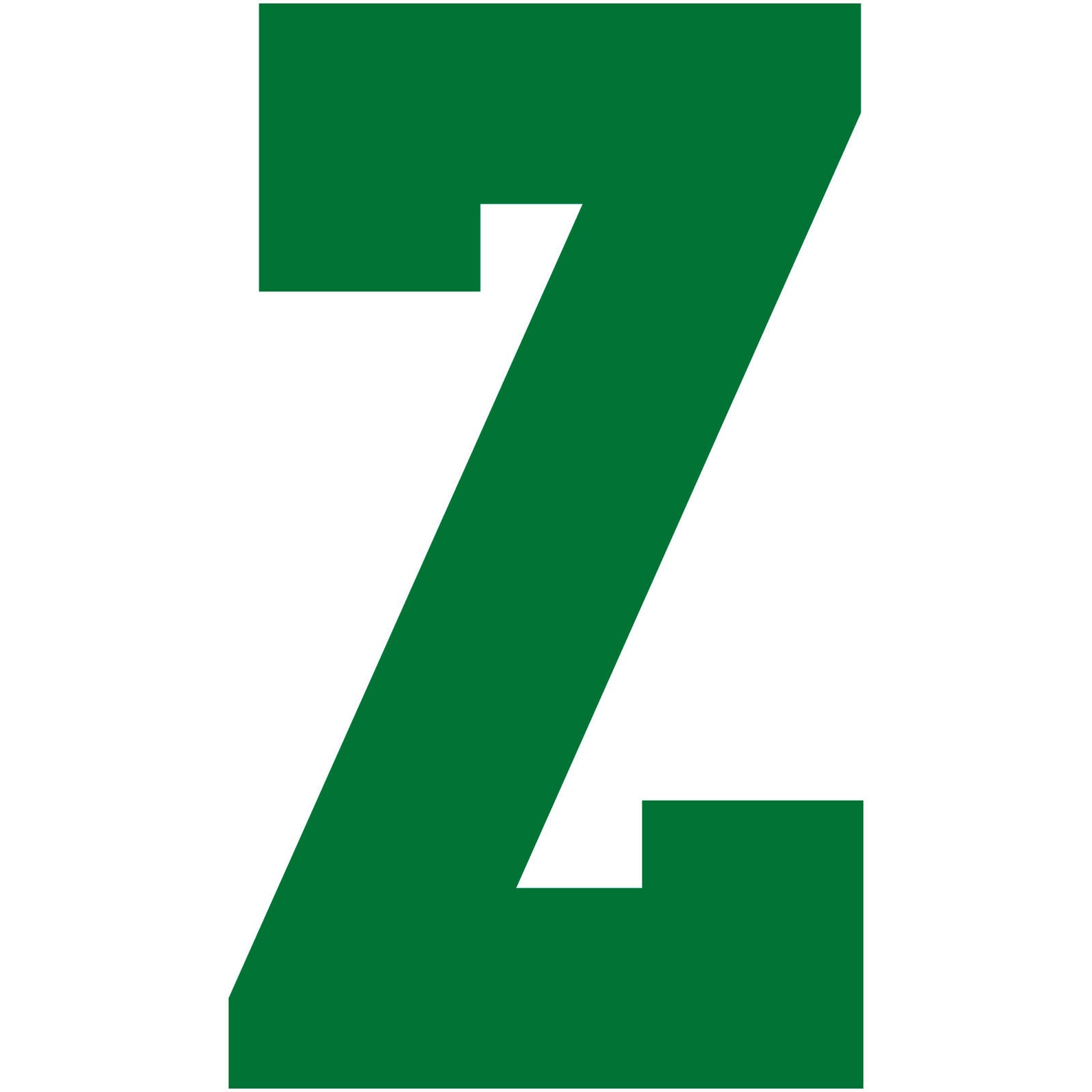 Varsity Letter Z Decal Sticker Vinyl Window Laptop College - Etsy