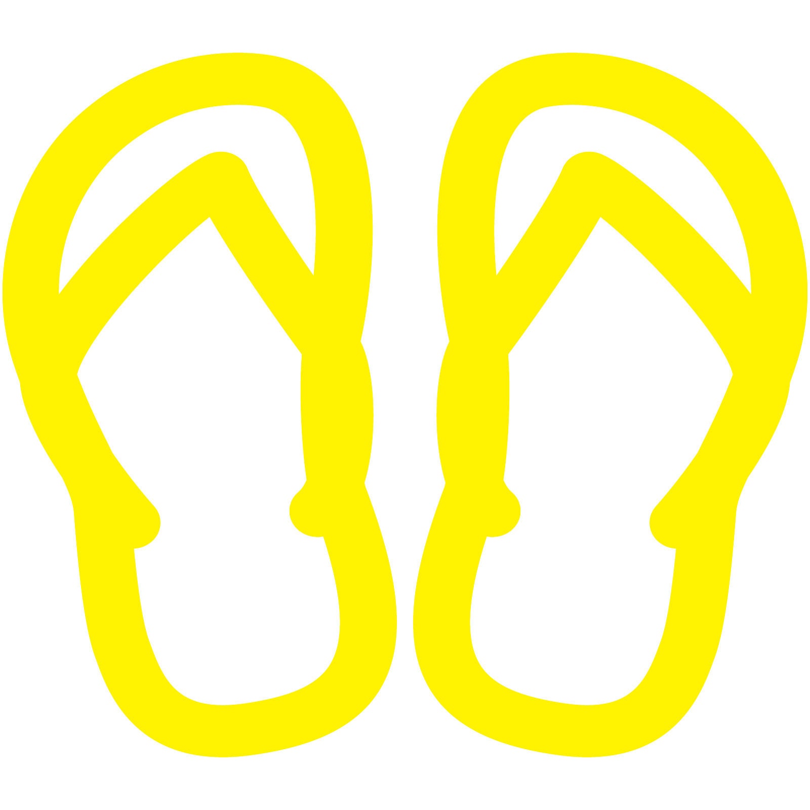 Flip Flop Vinyl Decal Car Window Bumper Sticker Sandals Hawaii Beach ...