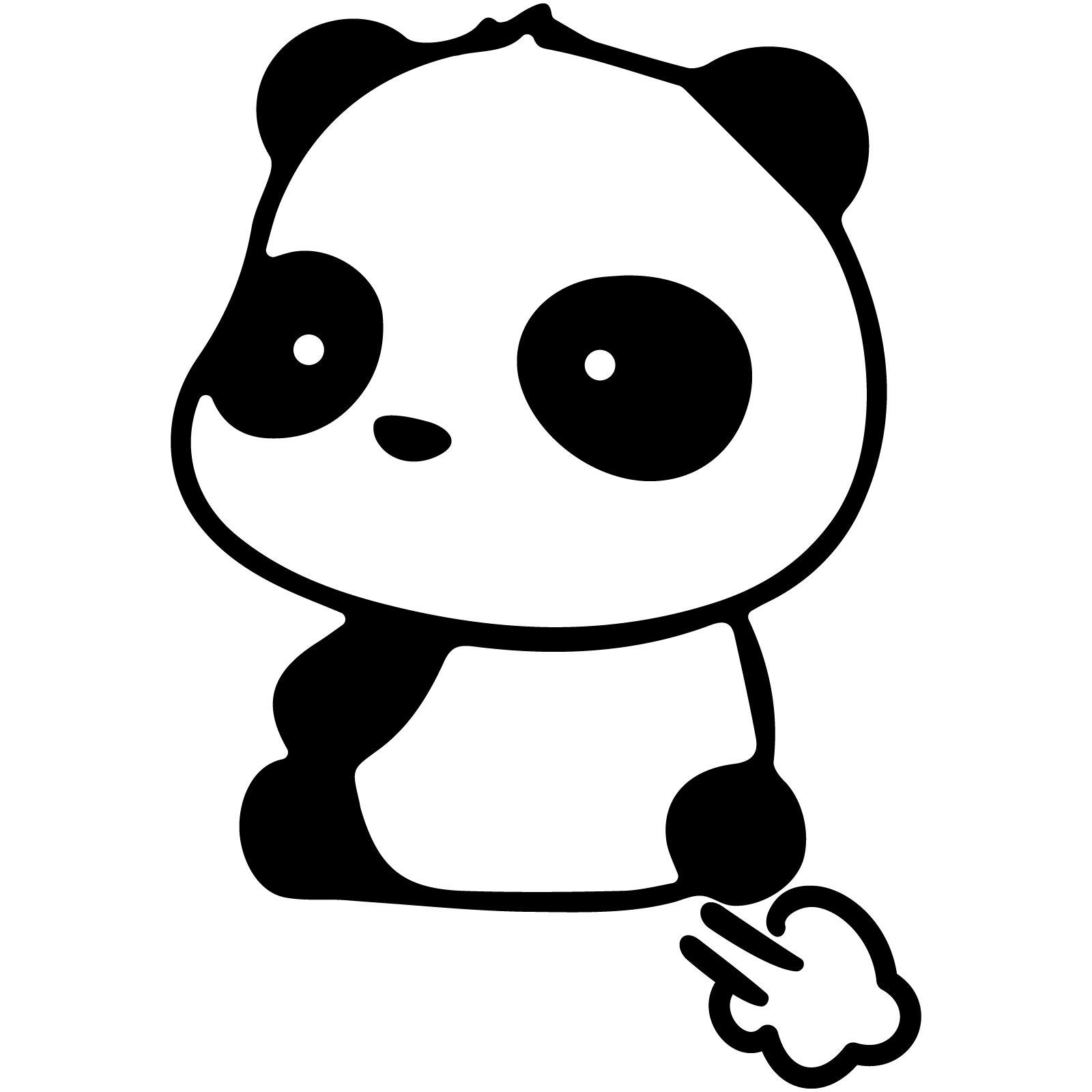 Panda Farting Vinyl Decal Car Window Bumper Sticker Funny Cute - Etsy ...
